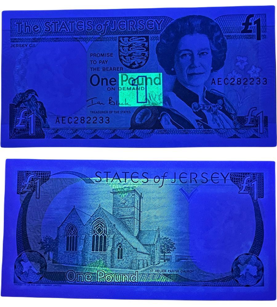 1 Pound, Jersey, 1993, UNC - WorldBanknoteStore