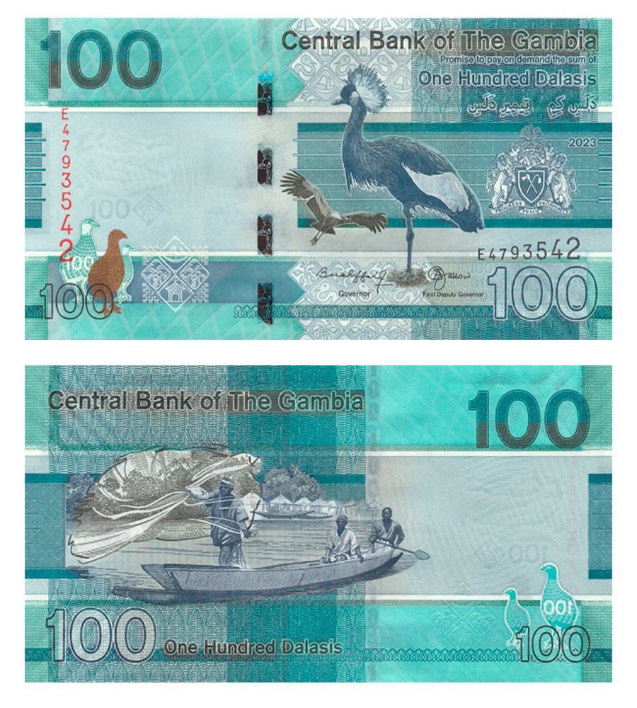 Купити 100 Dalasis, Гамбія, 2023 рік, UNC 002688 в інтернет магазині ...